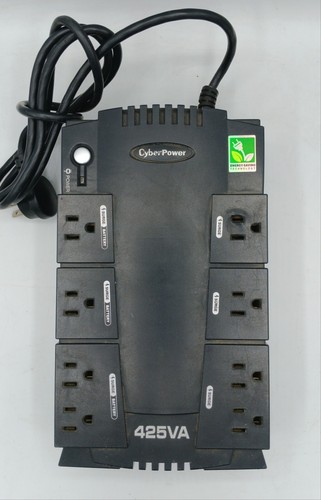 CyberPower CP425SLG Battery Backup UPS System, 425VA/255W, 8 Outlets | eBay
