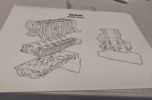 Lot of 7 VOLVO Original Tech Drawings B6304F ENGINE | eBay