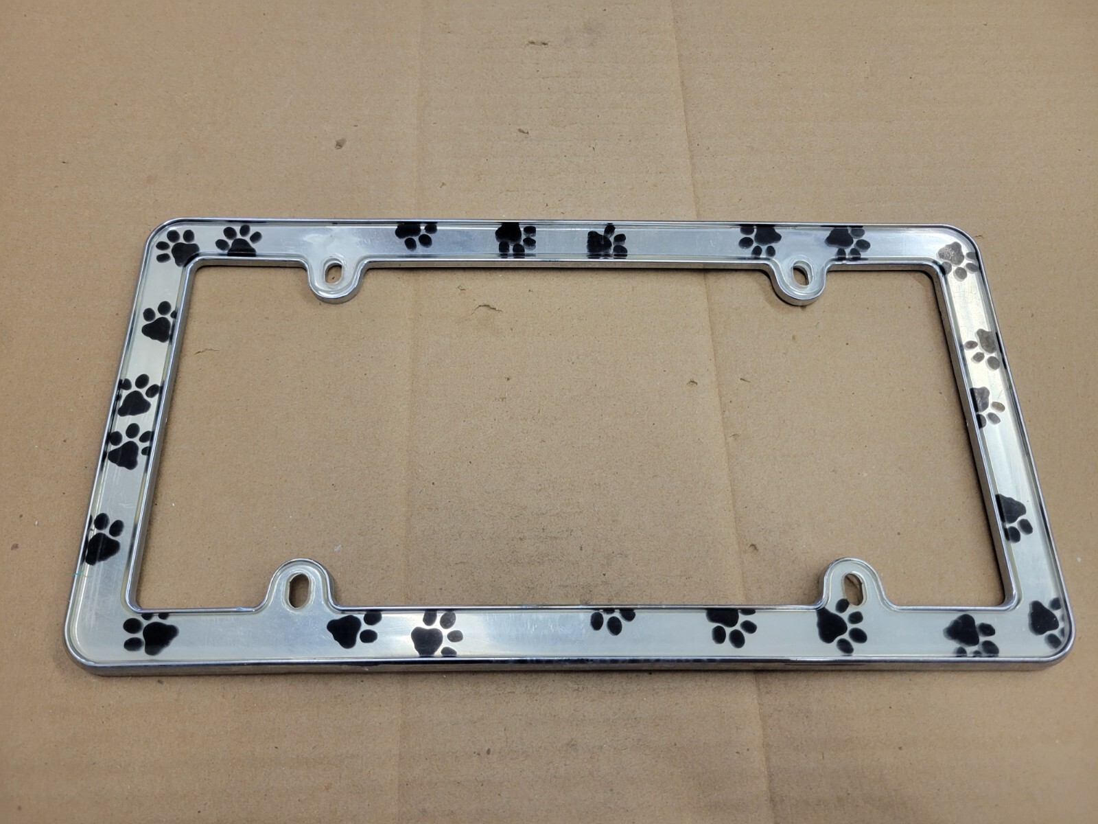 Dog Paws Paw Vintage Vanity License Plate Tag Frame Holder Accent ...