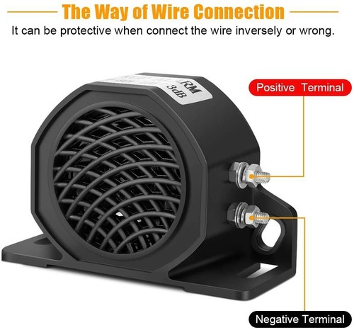 White Noise Backup Alarm Reversing Alarm with Wire Connection for Truck ...