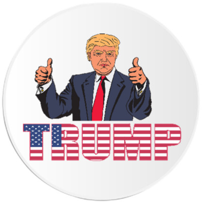 Donald Trump Thumbs Up USA - 100 Pack Circle Stickers 3 Inch ...