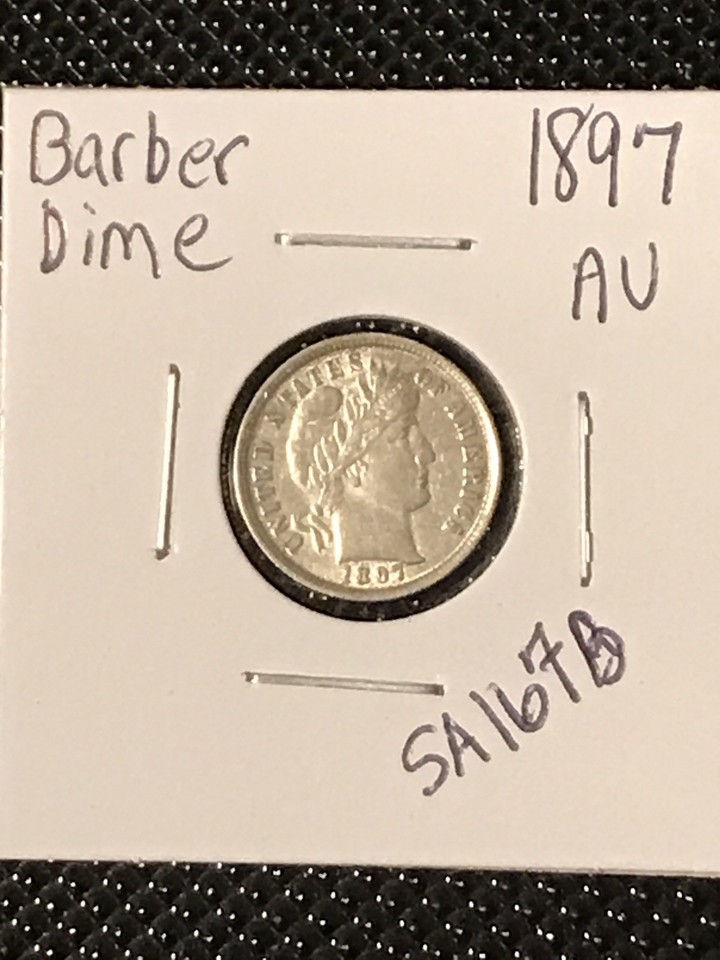 1897 Barber Dime AU **Pretty Coin** | eBay