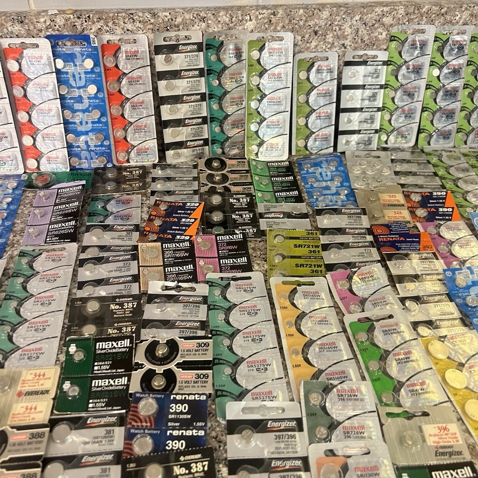 Watchmakers Watch Batteries Lot ( Assorted Brands ) ~ | eBay
