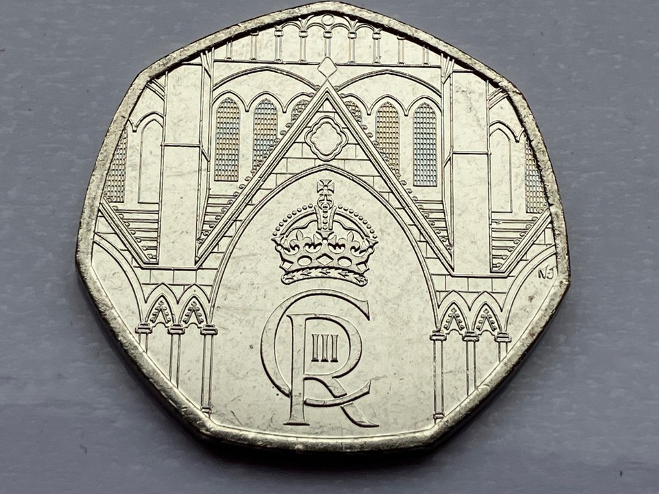 2023 UNCROWNED KING CHARLES III 50P COIN UNCIRCULATED FROM SEALED BAG ...