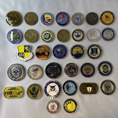 33 Challenge Coins Government Military Generals, Commanders, Medal of ...