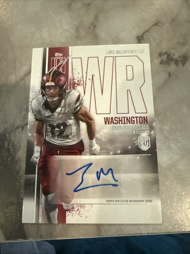 Luke McCaffrey Autograph Card | eBay