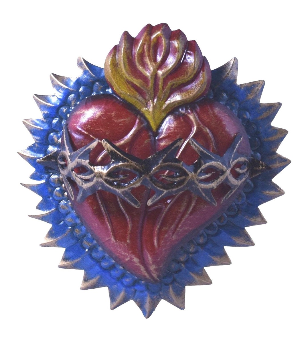 Purple Flaming Heart