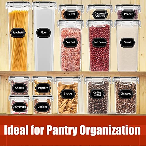 30 Airtight Food Storage Container Canisters Kitchen Organization ...