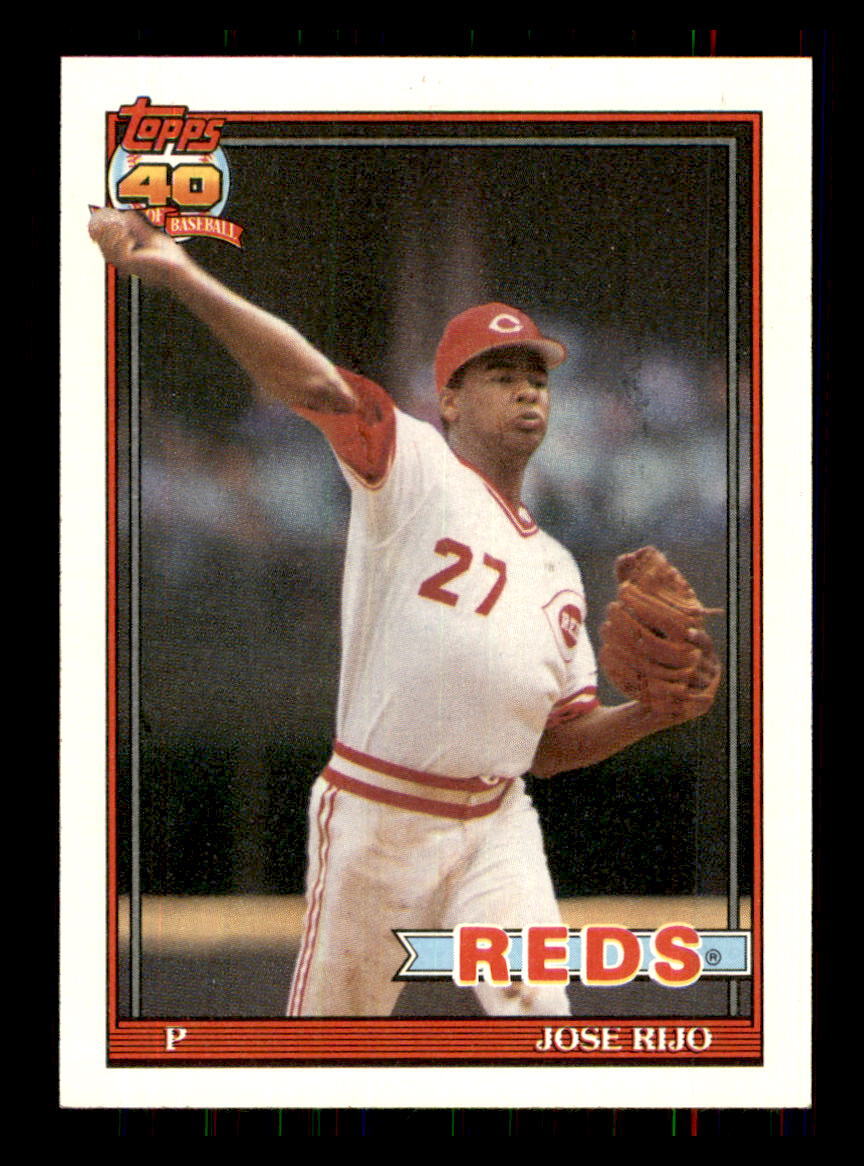 1991 Baseball Topps Jose Rijo Cincinnati Reds #493 | eBay