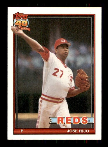 1991 Baseball Topps Jose Rijo Cincinnati Reds #493 | eBay