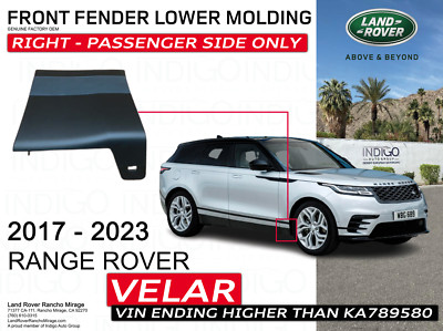 GENUINE LAND ROVER FENDER MOULDING RANGE ROVER VELAR RH NEW LR123090 | eBay