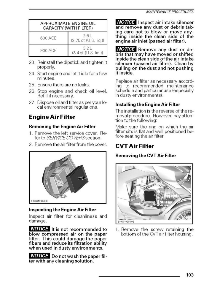 Can Am Owners Manual