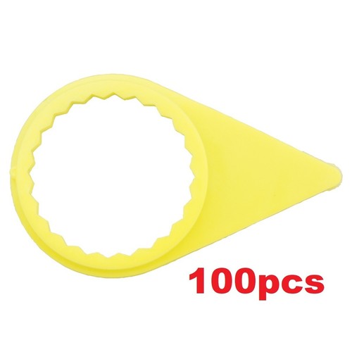 100X Wheel Nut Indicator Ring Type 41mm Neon Yellow Safety 100pcs ...