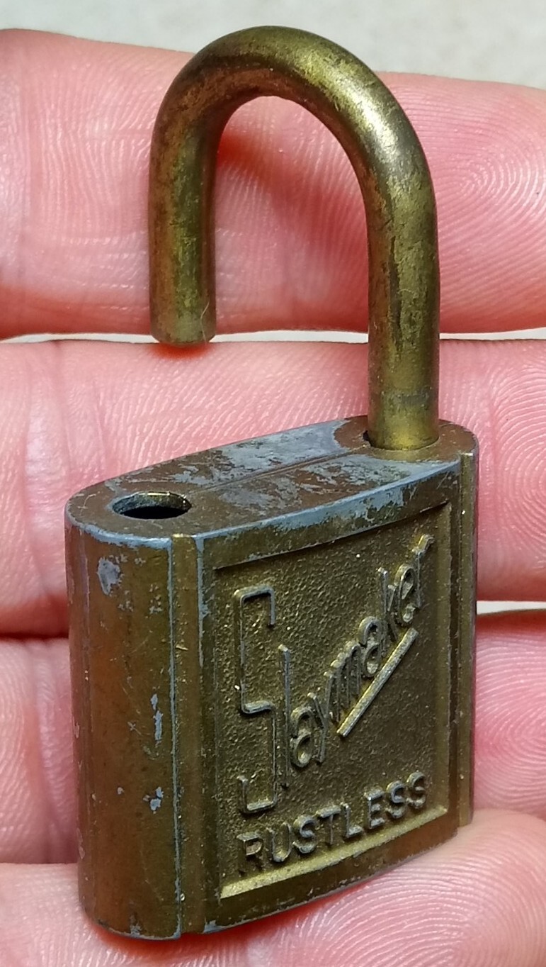 Vintage Slaymaker Rustless Padlock Lock w 2 Keys Precision Made USA | eBay