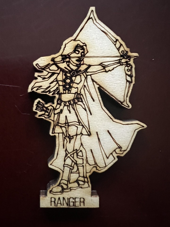 Miniatures Dungeons & Dragons Lot - All 14 Classes 5e Laser Cut Wood 1 ...