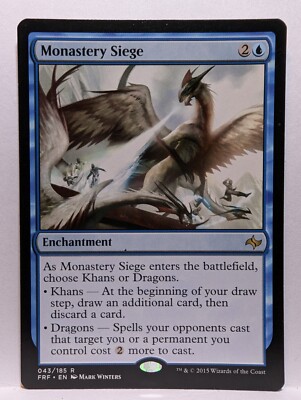 MTG Monastery Siege Fate Reforged FRF 43/185 Regular Rare | eBay