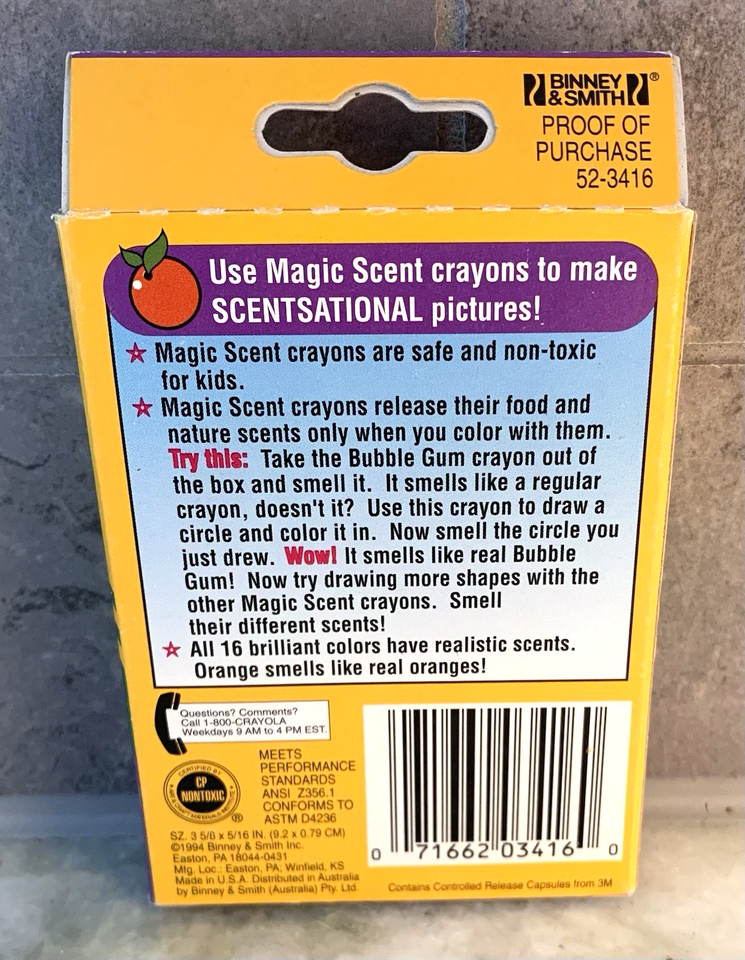 Crayola Magic Scent crayons 16 ct 1994 | eBay