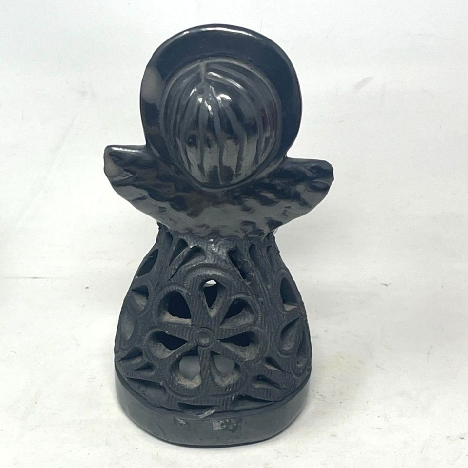 Doña Rosa Black Pottery Angel Hand Crafted Figurine Oaxaca Mexico ...