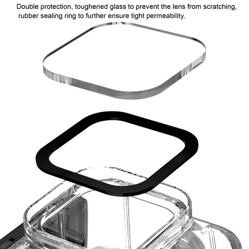 45m Underwater Waterproof Case With 3 Color Filters Diving Protective ...