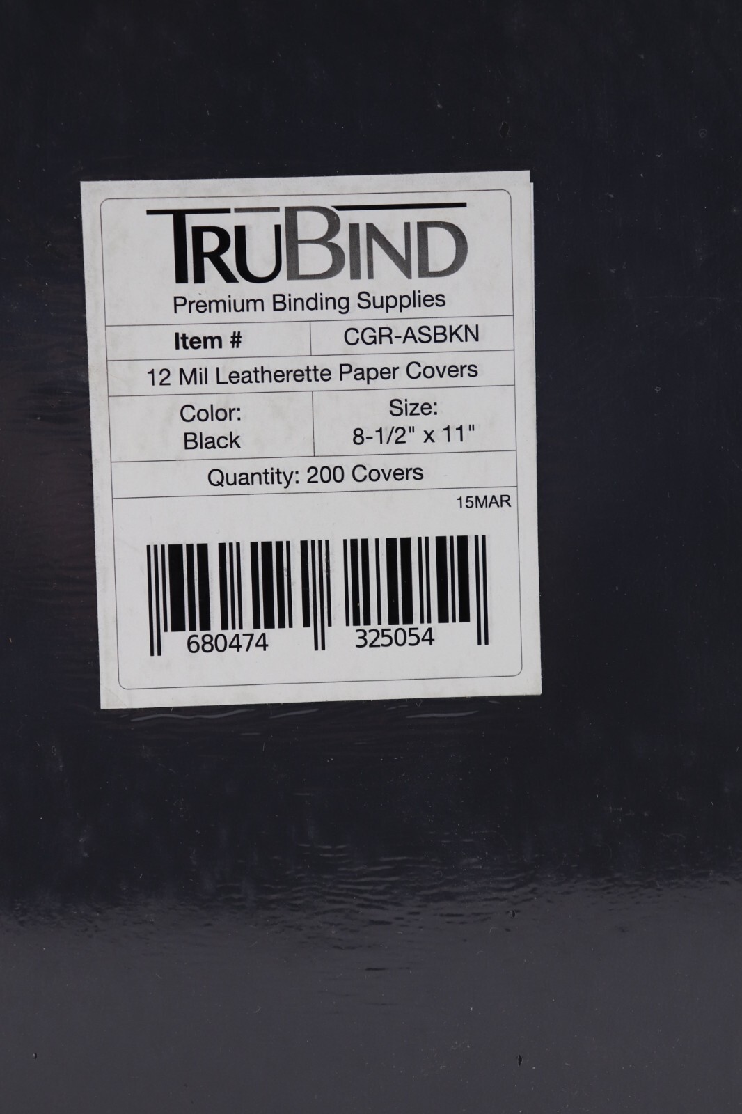 Trubind Premium Binding Supplies Leatherette Paper Cover Sheets 200 ...