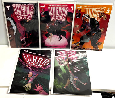 Lunar Room #1 - 3 Lot of 5 Books with Variants 2021 Vault Comics ...