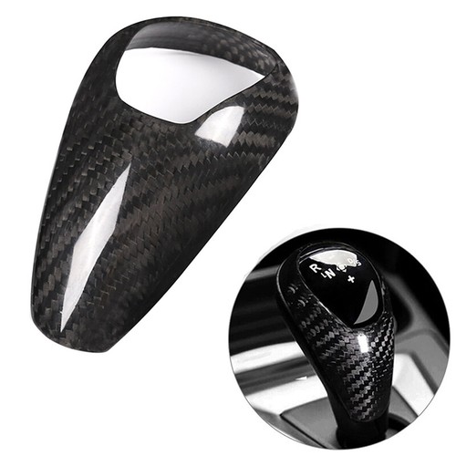 Real Hard Dry Carbon Fiber For BMW M3 F80 12-18 Gear Shift Knob Cover ...