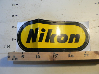 STICKER,DECAL NIKON LOGO CAMERA ? LARGE 30 CM FOLDED NOT 100 % OK | eBay