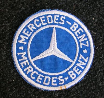 ORIGINAL MERCEDES BENZ VINTAGE MB COTTON TAG BADGE EMBLEM AUFNÄHER NOS ...