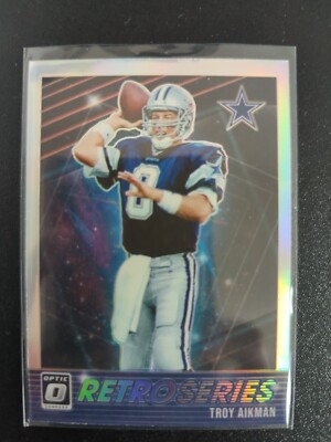 2021 Donruss Optic Troy Aikman Retro Series Silver Holo Prizm Insert Cowboys | eBay