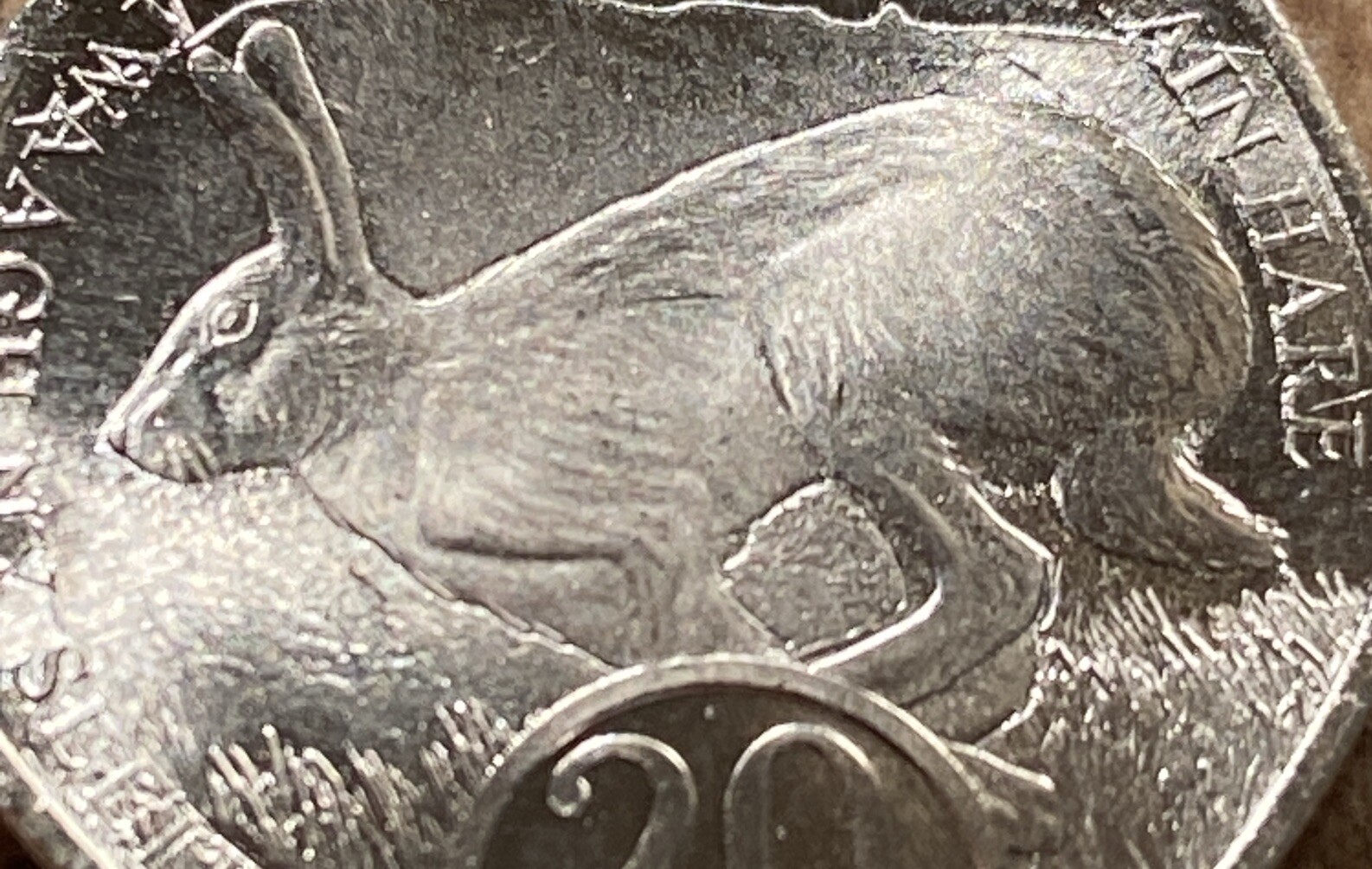 Peregrine Falcon 50p + Mountain Hare 🐇 Diamond Finish Unc X2 Coins IOM ...