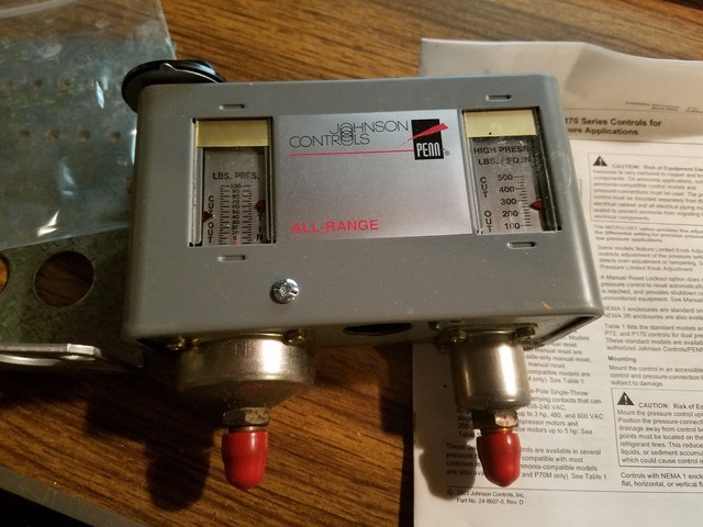 1 Johnson Controls Dual Pressure Control P170lb-1c Make OFFER for sale ...
