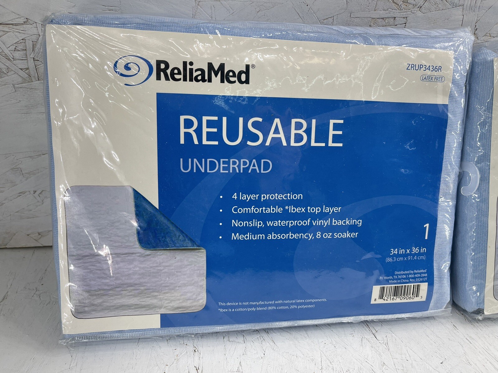 2 NEW 34x36 WASHABLE BED PADS UNDERPADS HOSPITAL MEDICAL INCONTINENCE ...