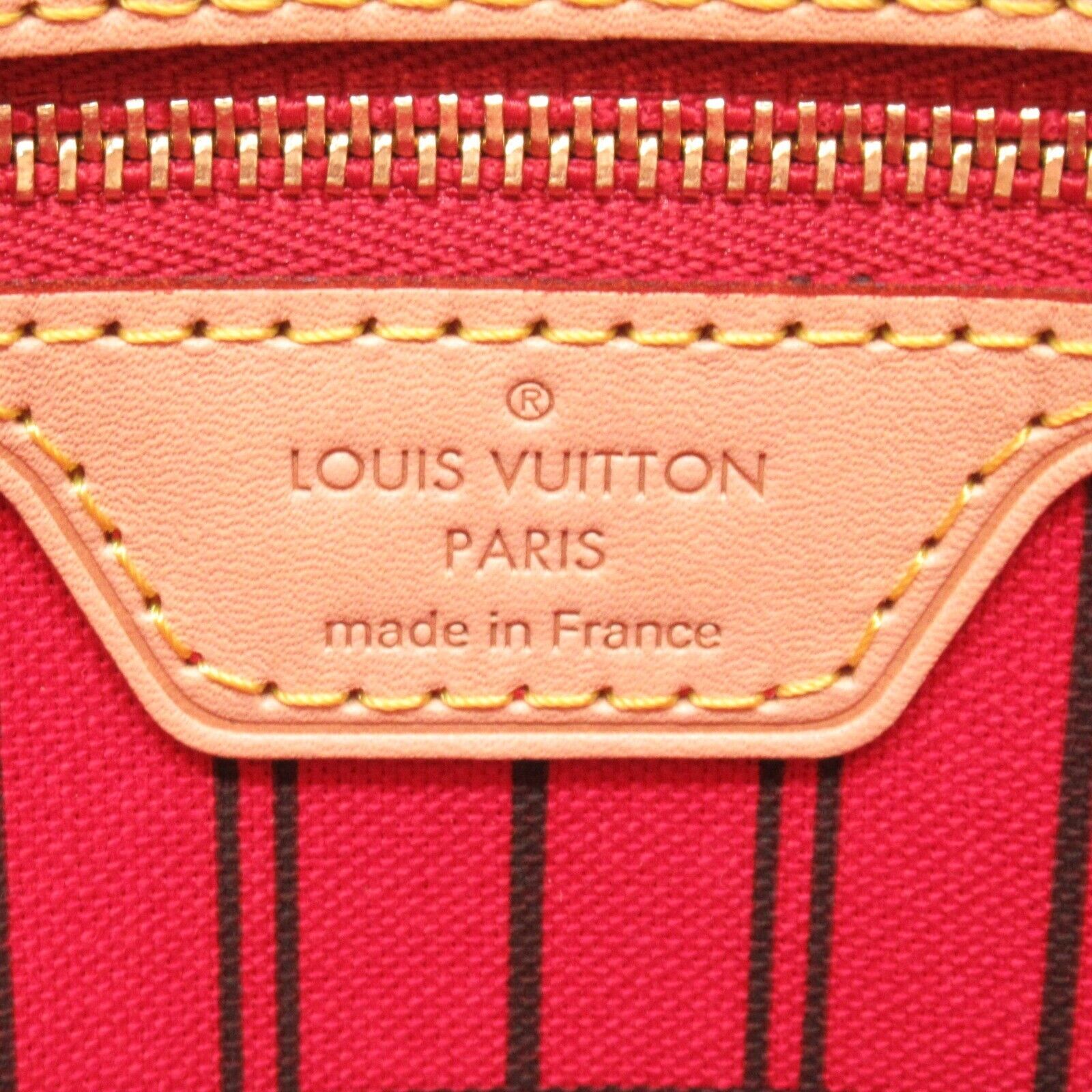 LOUIS VUITTON Neverfull MM Tote Bag M41177 Monogram canvas Cerise Used ...
