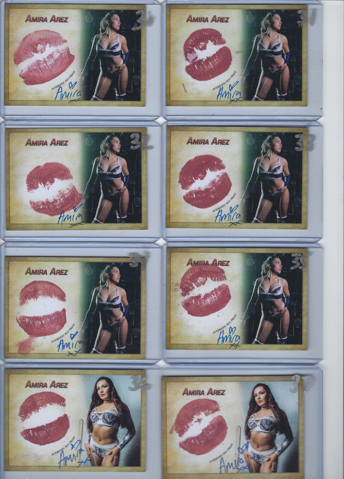 Amira Arez Signed & Kissed Trading Card #33 UKPW Wrestling MMA Collector's Expo | eBay