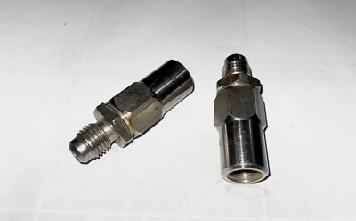 (2) Cornelius Beverage Equipment Check Valves Stainless Steel 1/4 ...