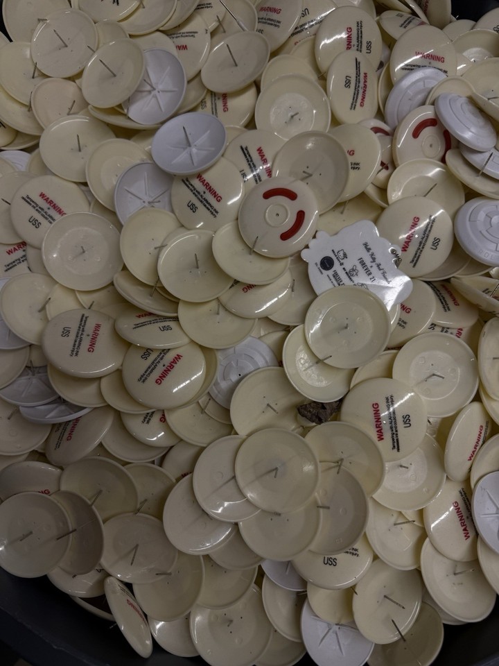 LOT OF 500 USS Tampering Security Ink Pins Anti Theft Alarm Sensors ...