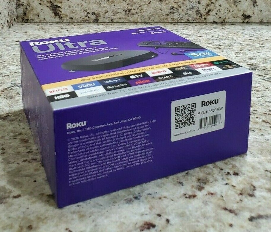 ROKU ULTRA 4K with Dolby Vision Atmos 4802R Voice Remote Pro - Sealed ...