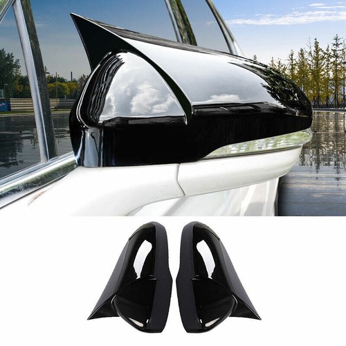 Gloss Black OX Horn Rear View Mirror Cover Trim For Ford Mondeo Fusion ...