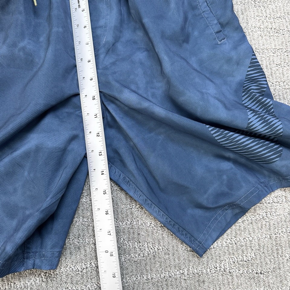 Nike Swim Trunks Men's M Shorts Blue Liner Big Swoosh Pockets Beach ...
