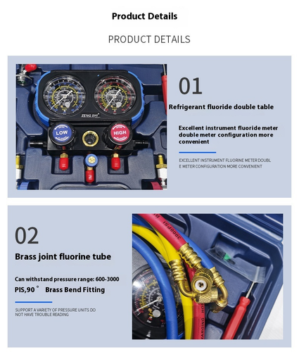 Automobile Air Conditioning Fluorine Refrigerant Set Refrigeration ...