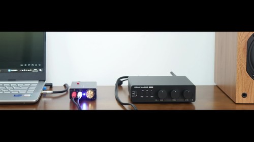 Mini Stereo Line Level Amp/Booster with 20db Gain HIFI Home Audio Pre ...