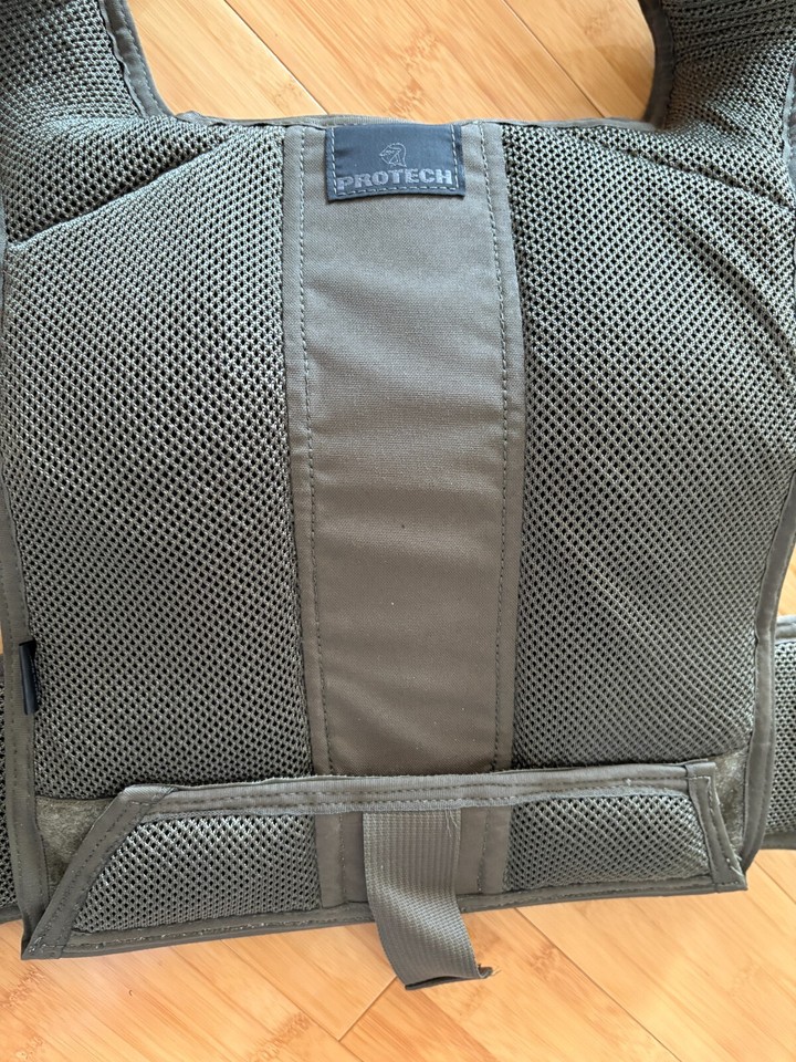 PROTECH Male Plate Rack Carrier 10X12 Large Green Laser Webless Molle ...