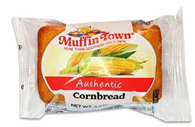 Muffin Town Individually Wrapped Ready-To-Eat Cornbread Loaf (3 OZ ...