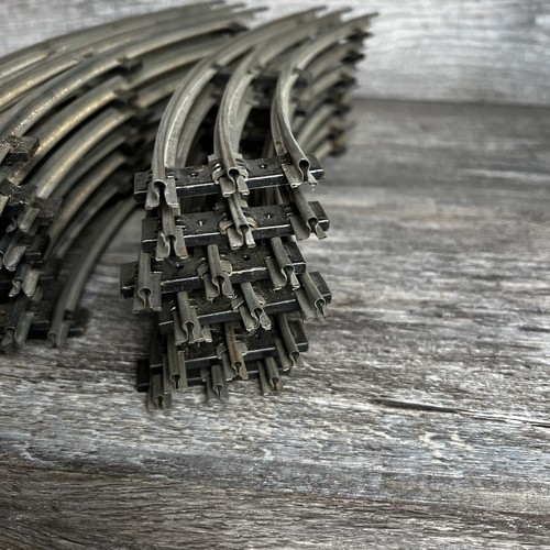Lot Of Vintage Metal Train Tracks Curved 3 Rail O27 Gauge 14 Pieces | eBay