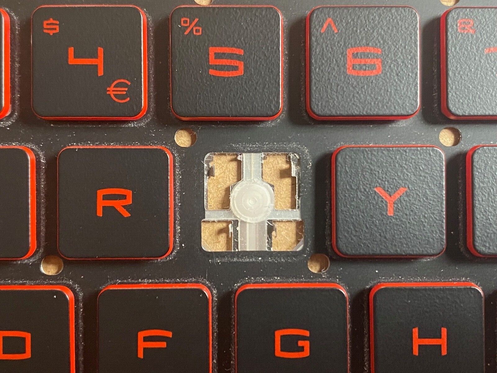 MSI GV72 8RE Series BACKLIT UK Keyboard - 1 Key + Hinges + Rubber Cup ...