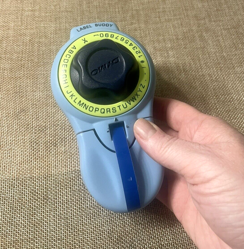 Vintage Dymo Label Buddy Embossing Label Maker Blue, Retro Prop ...