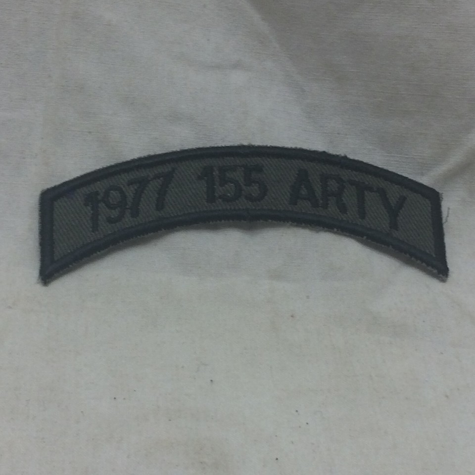 Military Patch Badge Army 1977 155th Artillery Arc Tab OD Twill Subdued ...