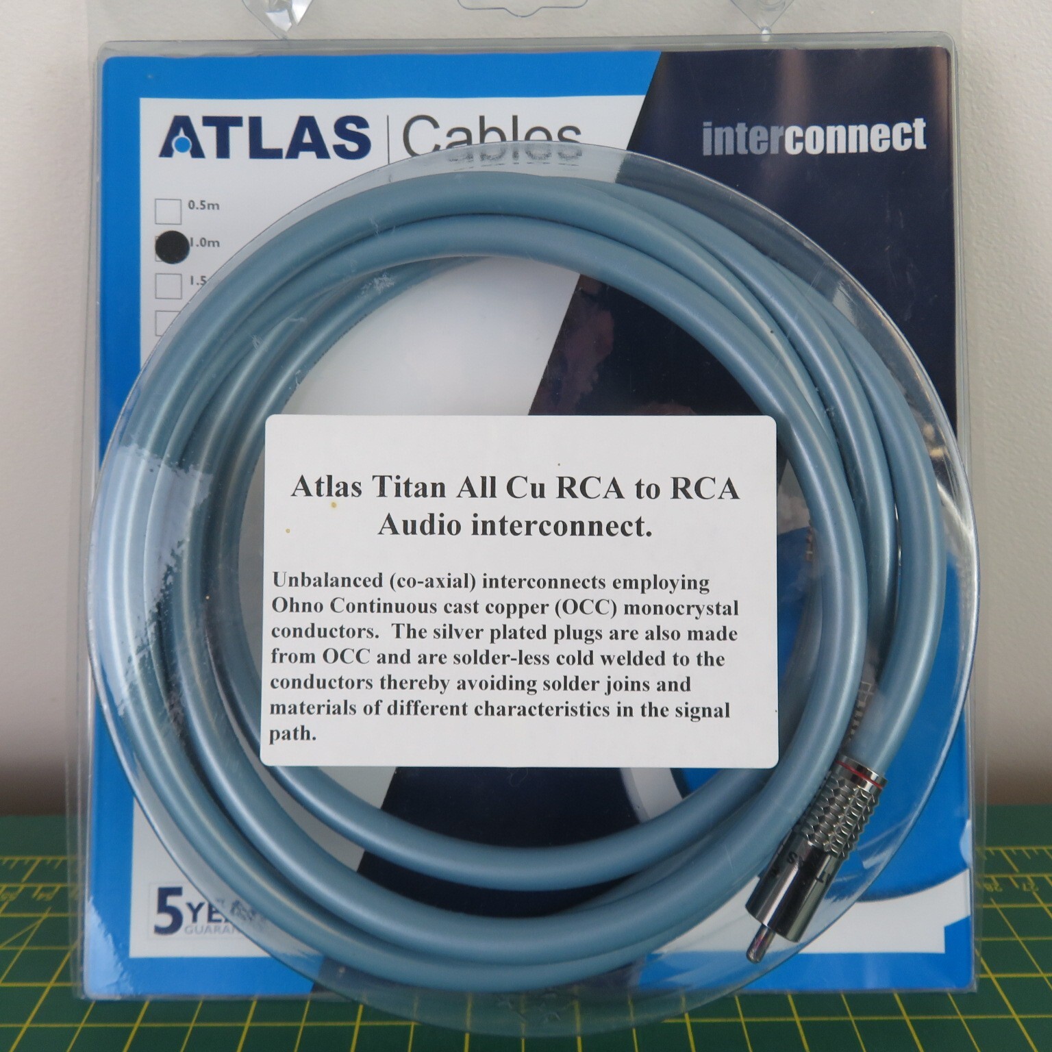 Atlas Titan 75ohm All Cu RCA to RCA interconnect cables - 1m | eBay
