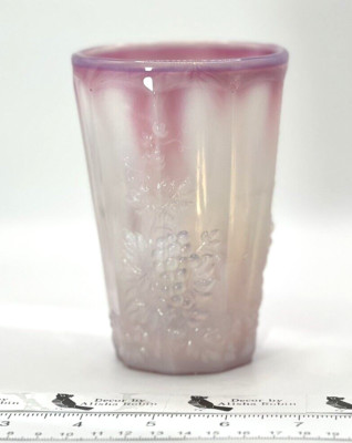 Kokomo Jenkins EAPG Slag Glass Heavy Panelled Grape Tumbler Antique ...