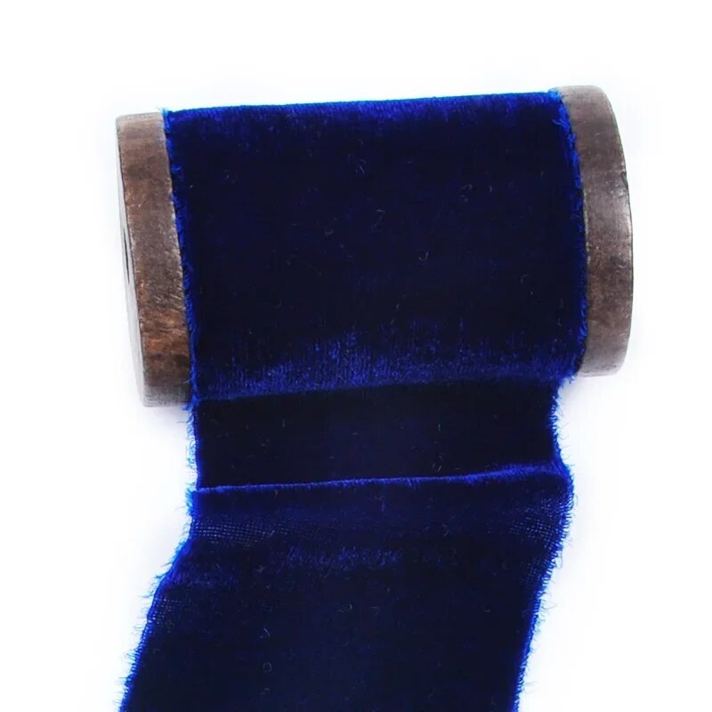 Velvet Ribbon Frayed Edge Trim Handmade Fringe Ribbons Diy Cake ...